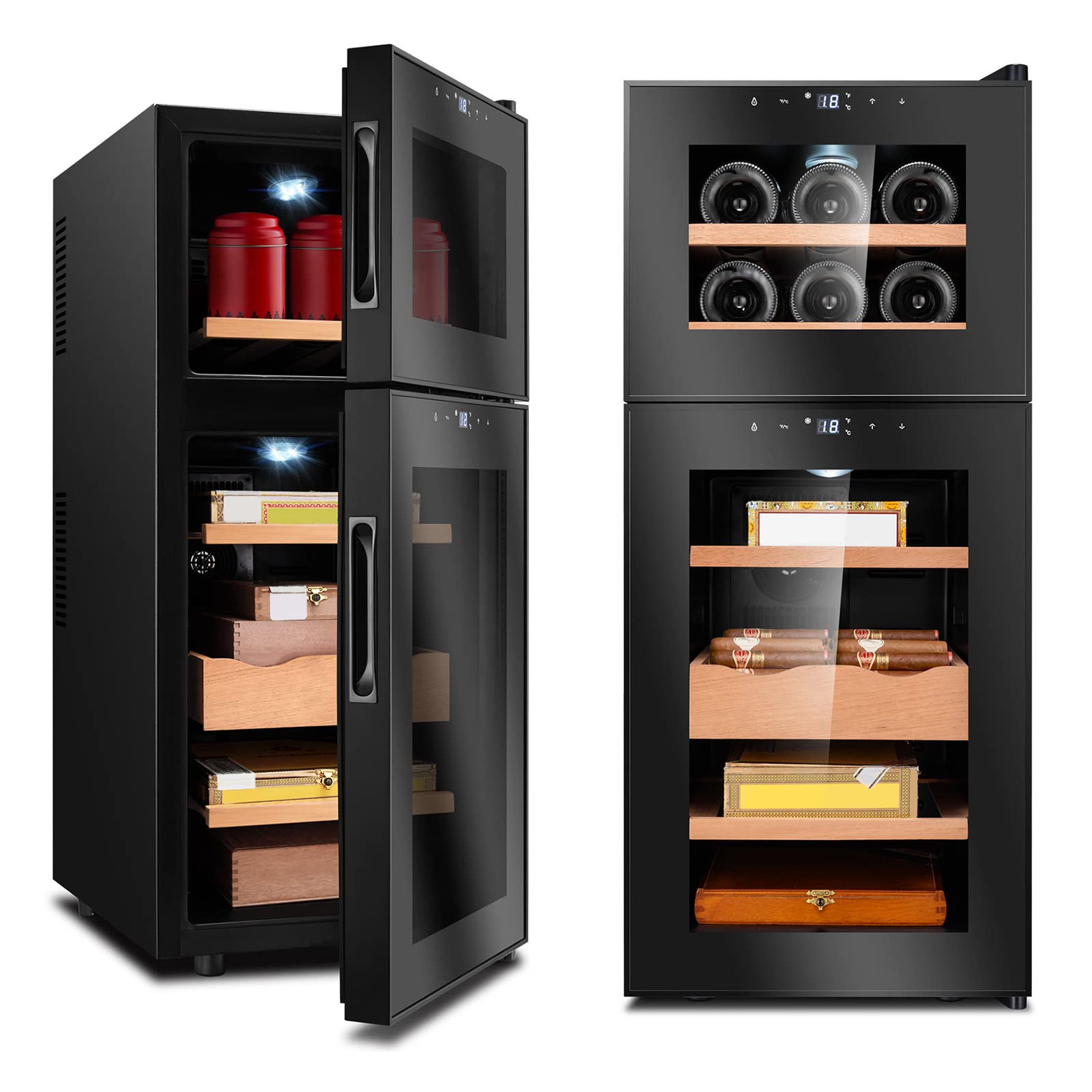 Amazon.com: Cigar Humidor 59L Cigar Cooler Cabinet,Temperature ...