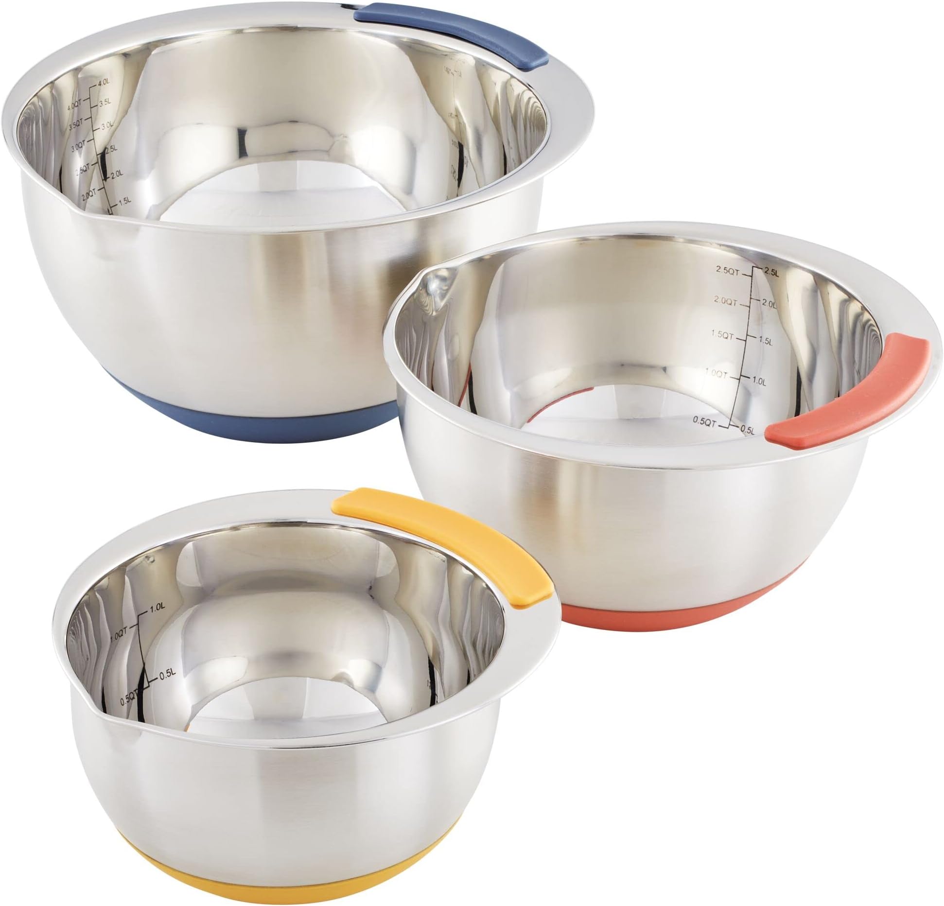 Amazon.com: Belwares Mixing Bowls with Lids Set - Nesting Bowls with ...