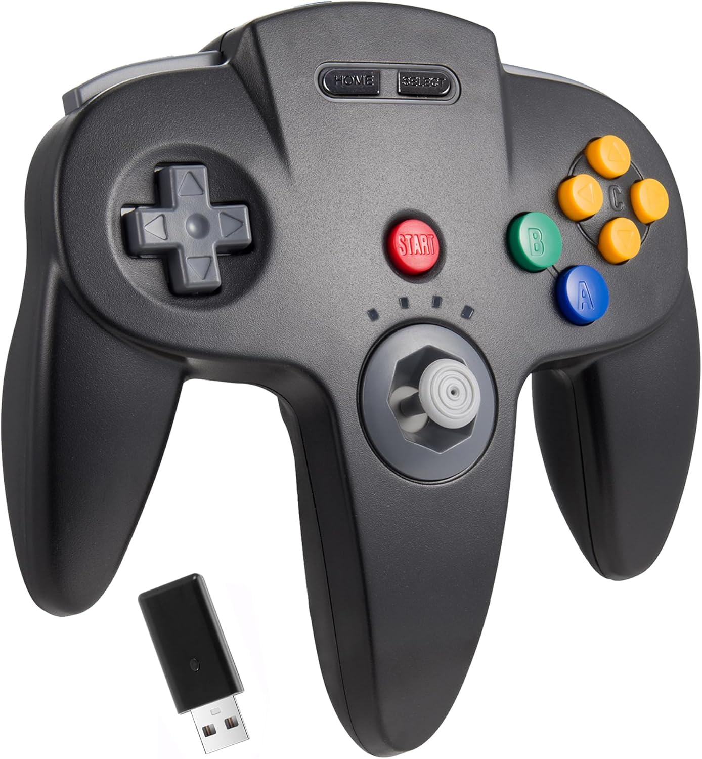 Amazon.com: KIWITATA N64 Wireless USB Controller for Switch Games, 2 ...