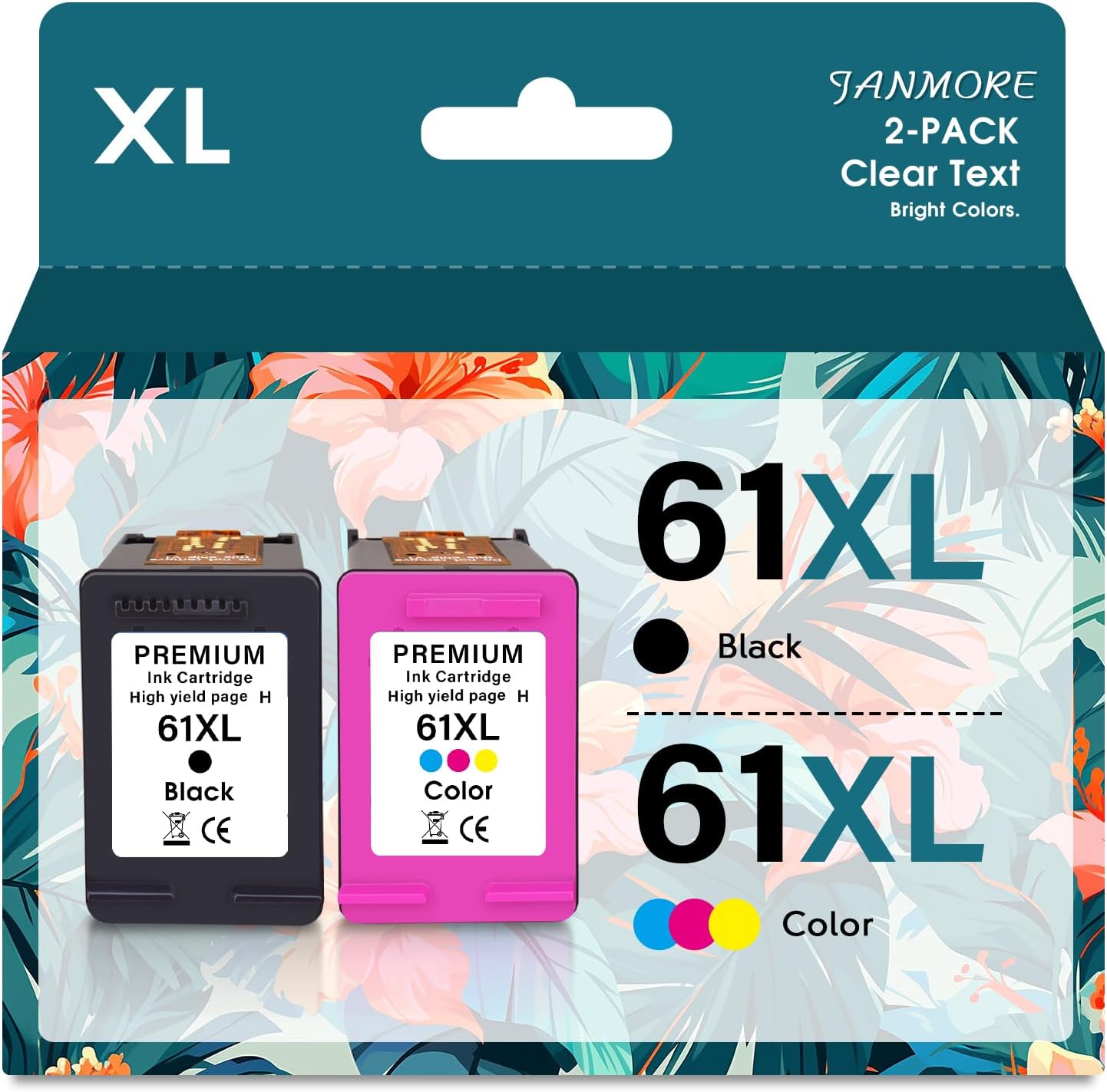 Amazon.com: 61XL Ink Cartridge High Yield Replacement for HP 61 Ink ...