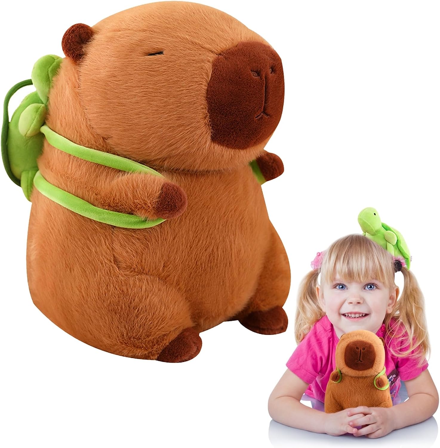 Amazon.com: Emoin Capybara Plush Toys Kawaii Capybara Plushie with ...