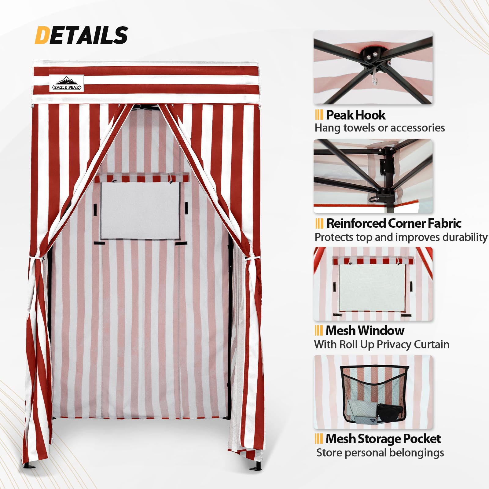 Snapklik.com : EAGLE PEAK Flex Compact 4x4 Pop-up Canopy Changing Room