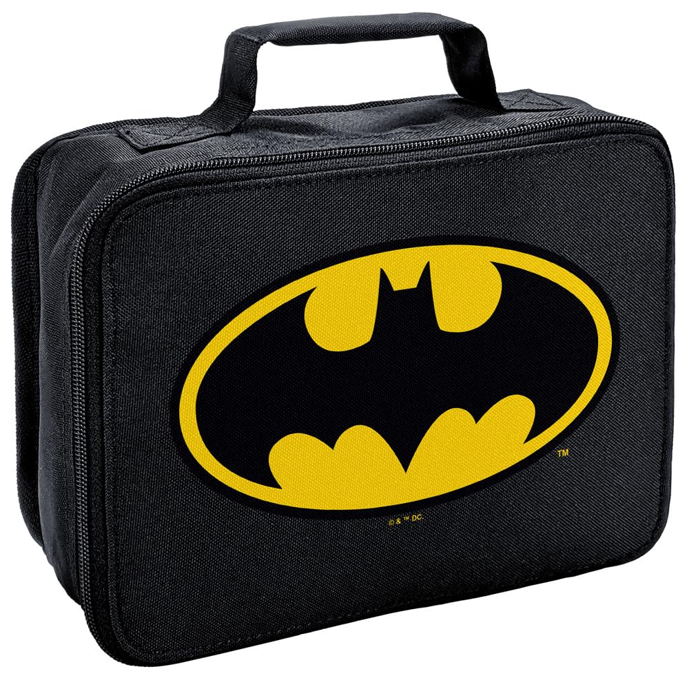 LOGOVISION Batman Classic Bat Shield Logo Insulated Soft Sided Lunch ...