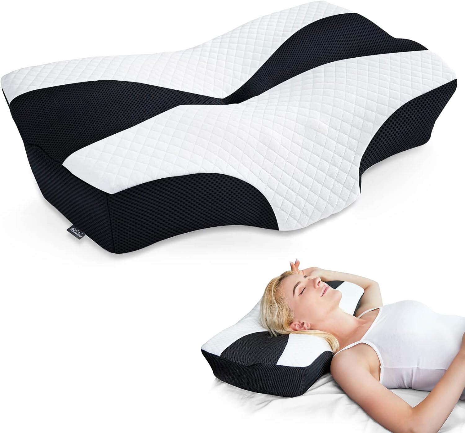 SAHEYER Oreiller Orthopédique Ergonomique Oreiller Ergonomique Cervical ...