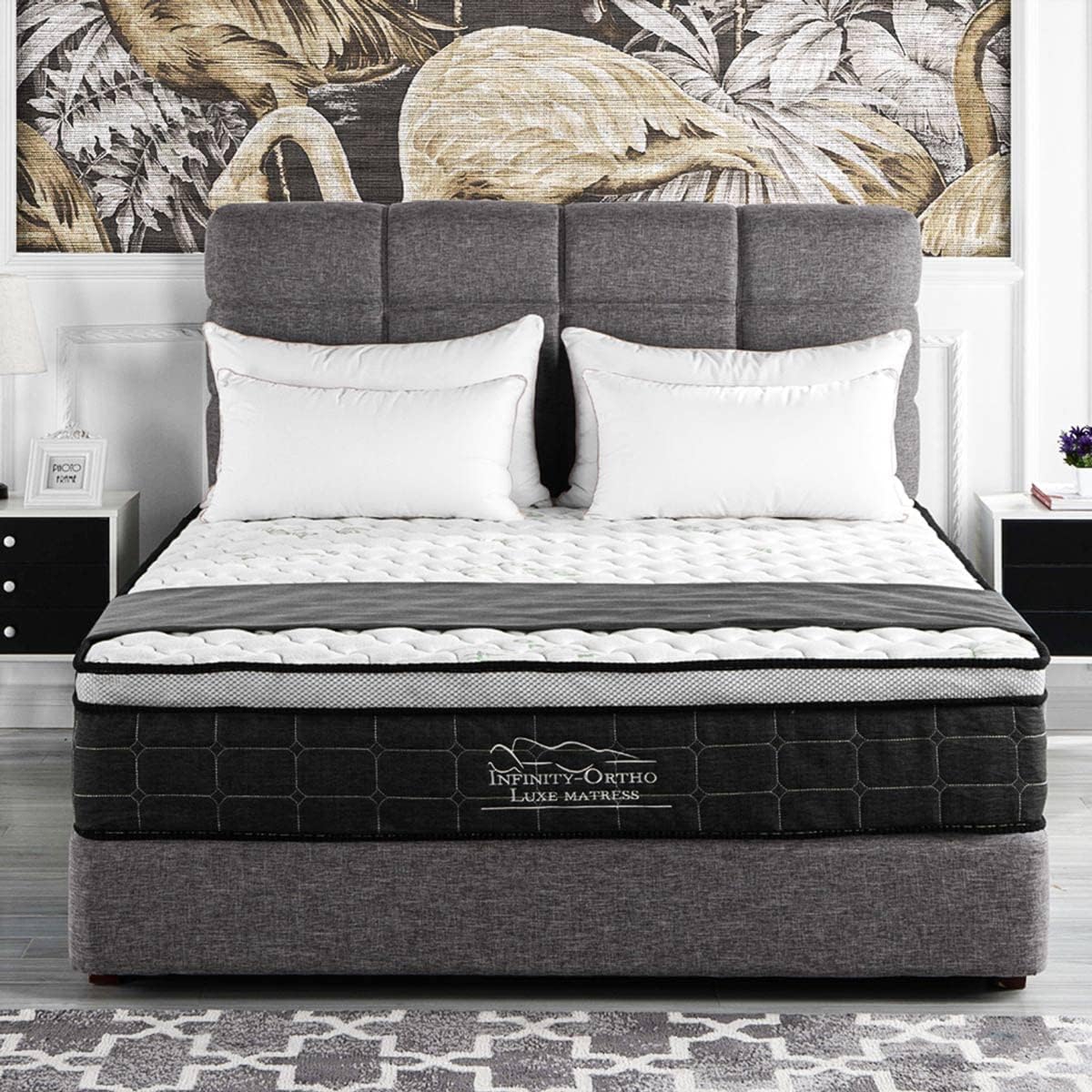 Amazon.com: Swiss Ortho Sleep 10 inch Plush Pillow Top & Individually ...