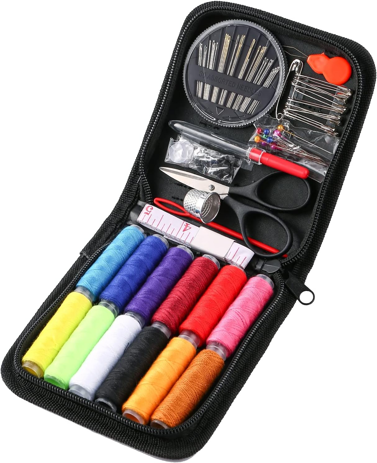 Travel Sewing Kit 72pcs Needle and Thread Kit, Portable Mini Sewing ...