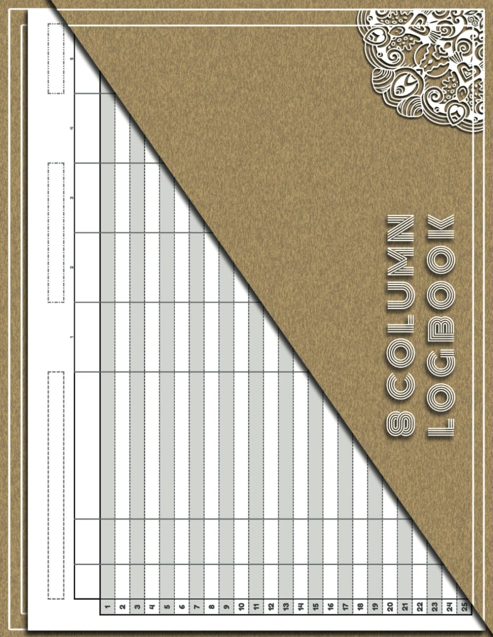 Amazon.com: Log Book: 8 Column Customizable Log book | Multipurpose ...