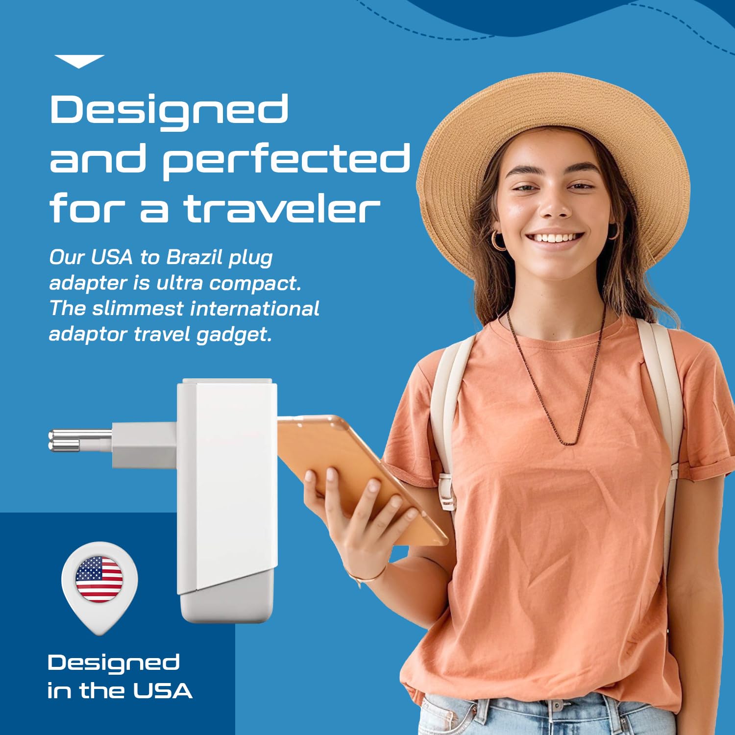 Snapklik.com : Ceptics Brazil Rio Power Plug Adapter Travel QC 3.0 & PD ...