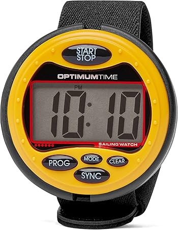 Amazon.com: Optimum Time Series 3 Sailing Watch in Yellow - Water ...