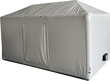Amazon.com: IN THE GARAGE Ultimate Car Shield Grey - Inflatable Cover ...