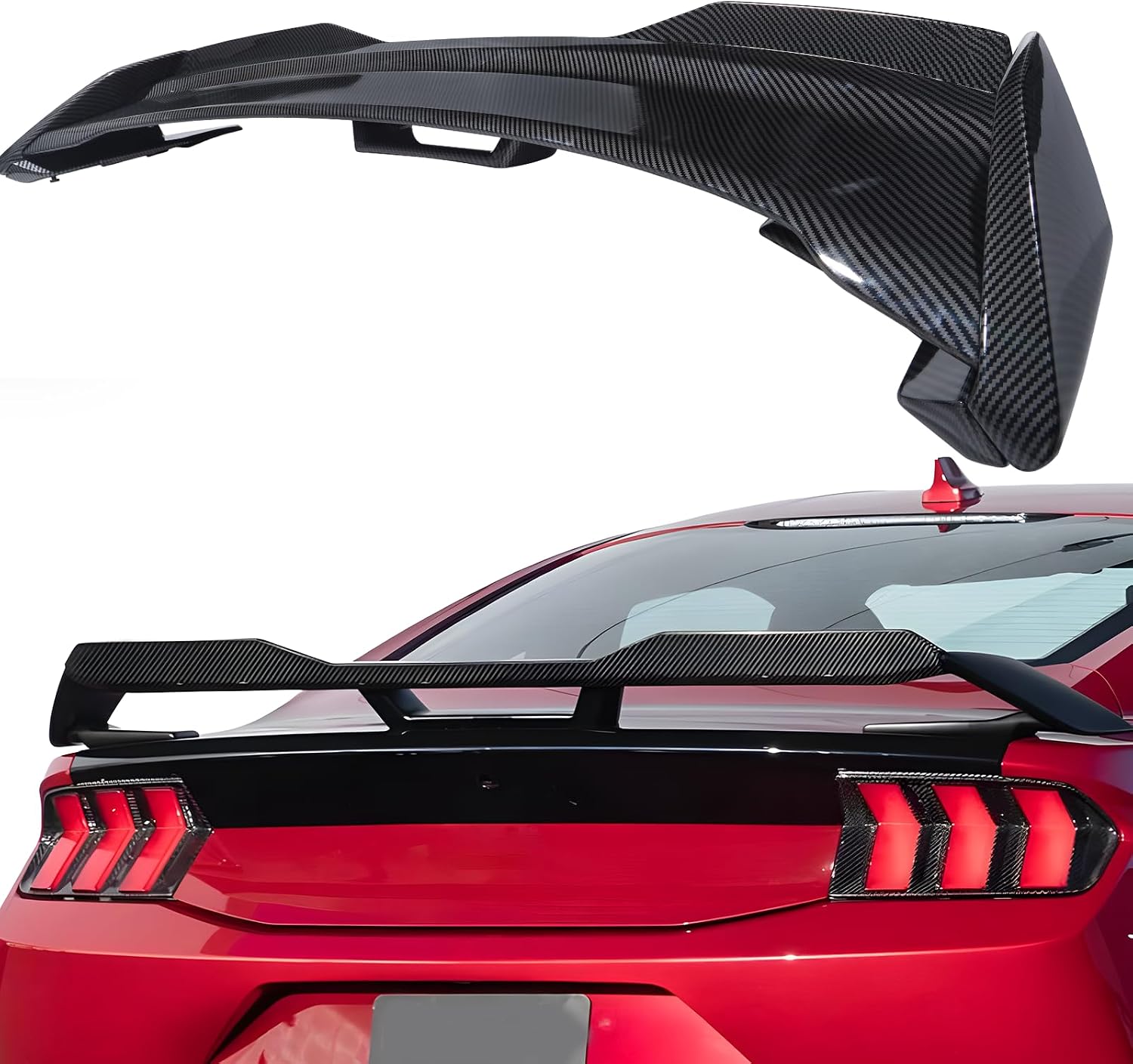 Amazon.com: ZXMOTO Rear Spoiler Wing Compatible with Ford Mustang ...