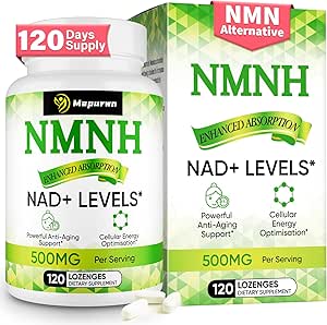 Amazon.com: Mapurwn NMNH (Dihydronicotinamide Mononucleotide), NMN Supplement Alternative, 500mg ...