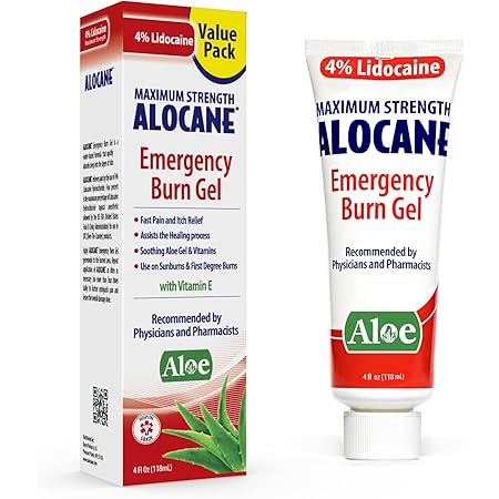 Amazon.com: Alocane Emergency Burn Gel, 4% Lidocaine Maximum Strength ...