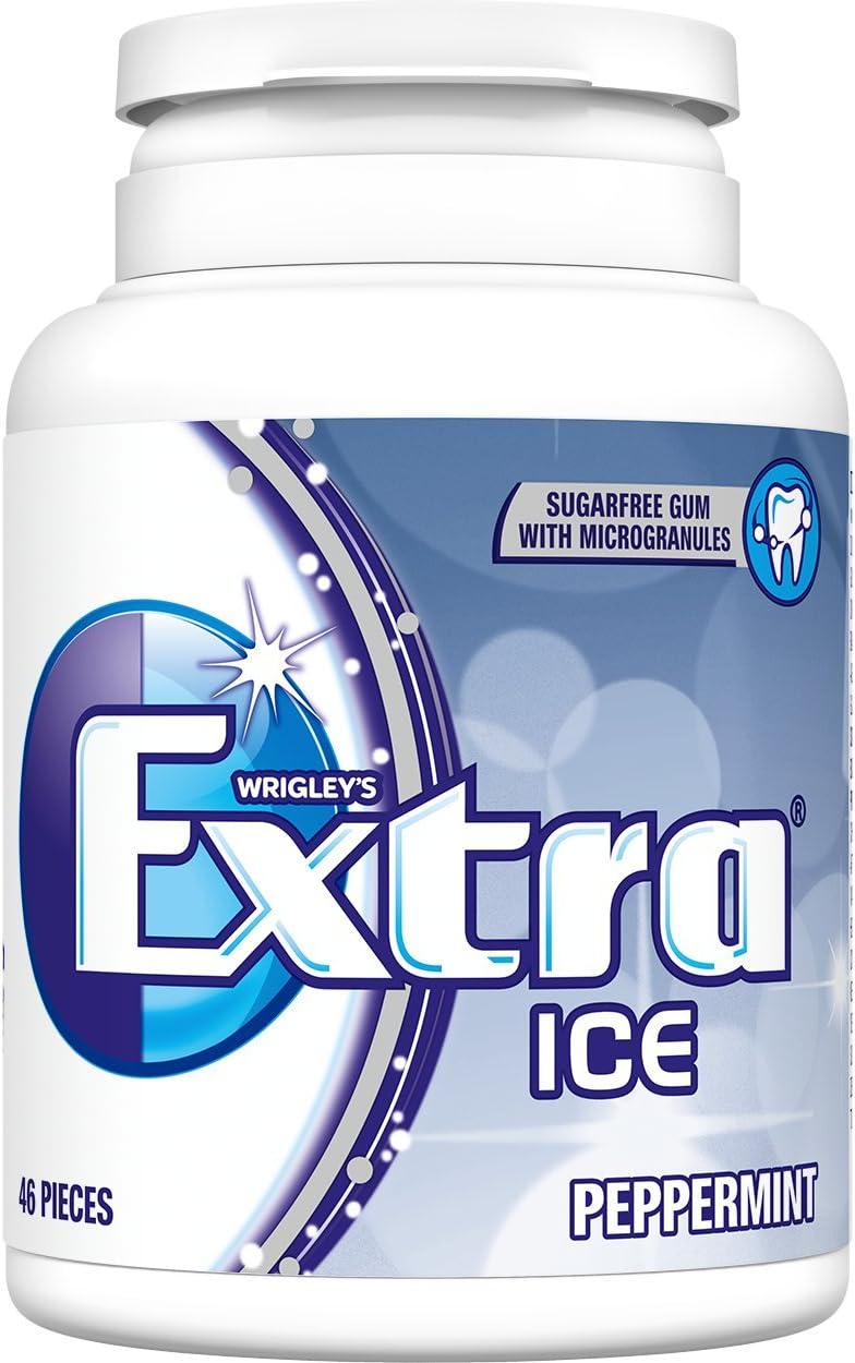 Extra Ice Peppermint Gum Bottle, 46 each : Amazon.co.uk: Grocery