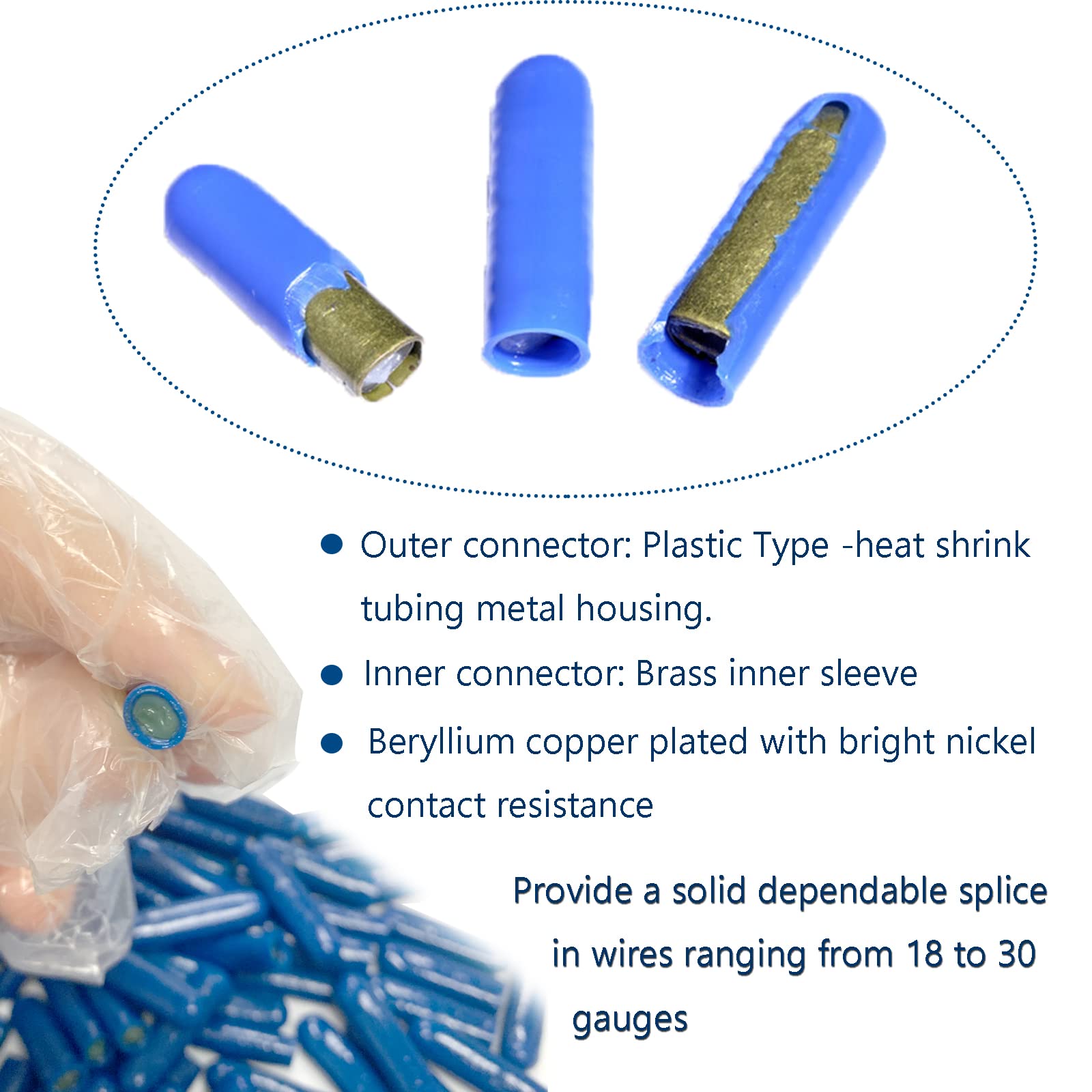 Telephone Wire Splice Connectors B Type Gel Filled Wire Connectors