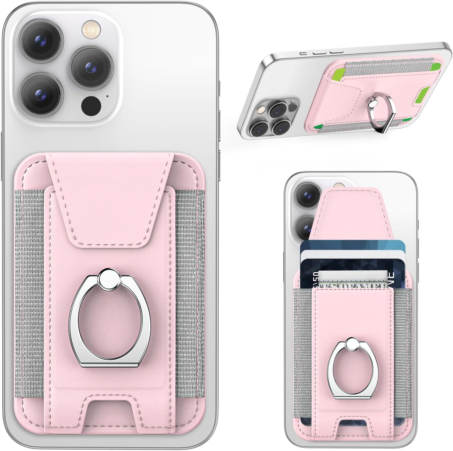 Amazon.com: LoveMeGo for MagSafe Wallet, Printed Leather Magnetic Phone ...