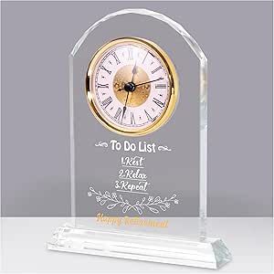Amazon.com: LYNYUN Retirement Clock, Funny Retirement Plaque for Women ...