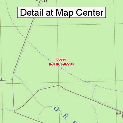 Amazon.com : USGS Topographic Quadrangle Map - Dover, North Carolina ...