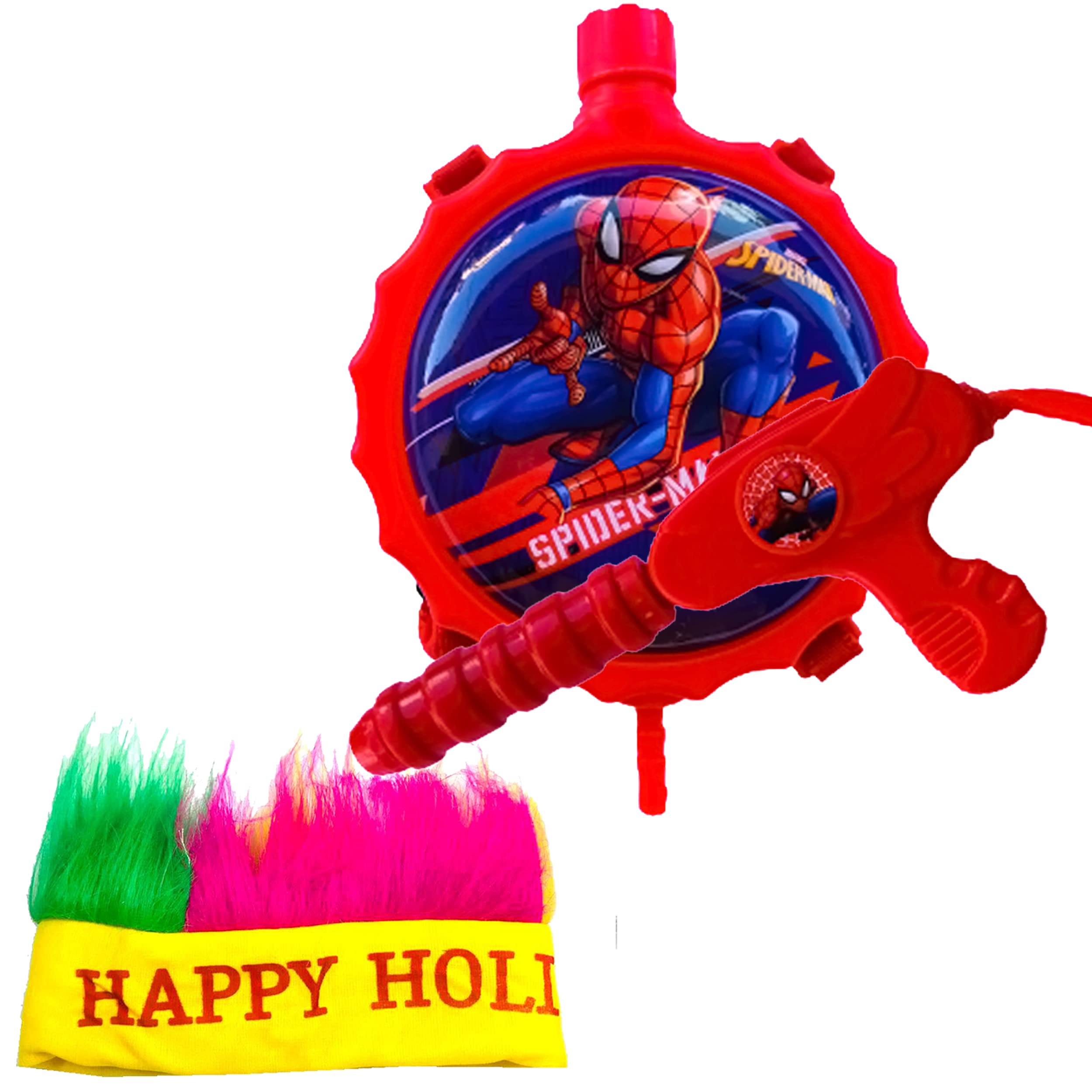 Evisha Happy Holi Cap D57 Small Spiderred Water Tank Toy | Desertcart GB