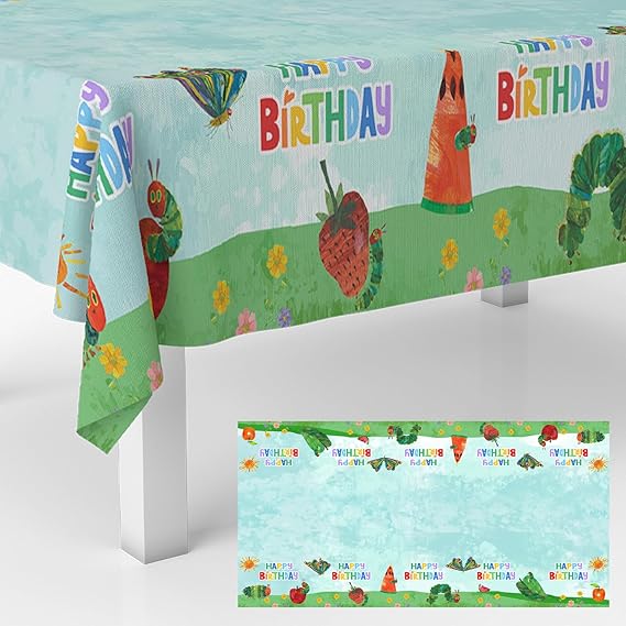 Amazon.com: GZBJMYGS Caterpillar Birthday Tablecloth Fruits Party ...