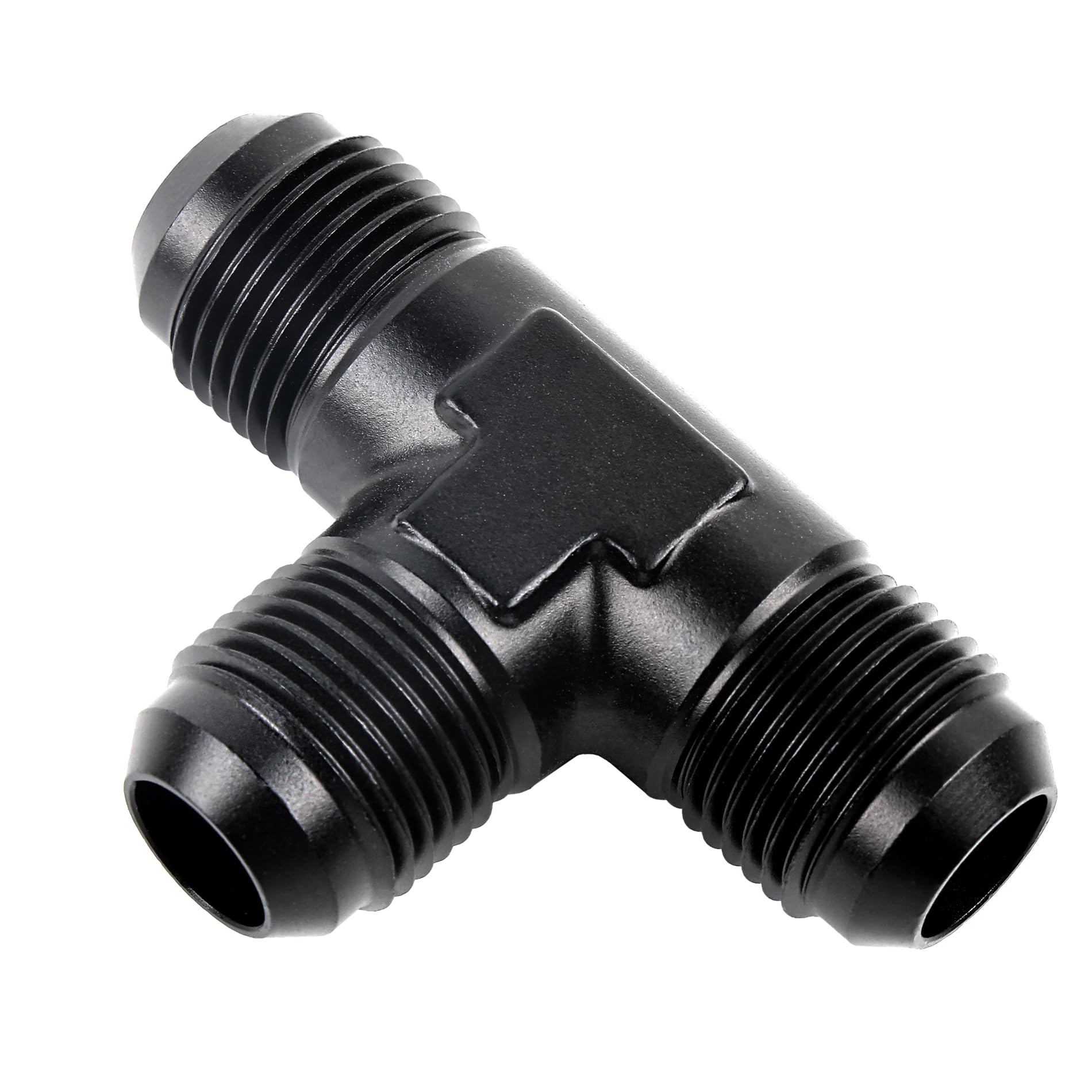 Snapklik.com : 10AN Male Flare Tee Fitting Adapter T Union Aluminum Black