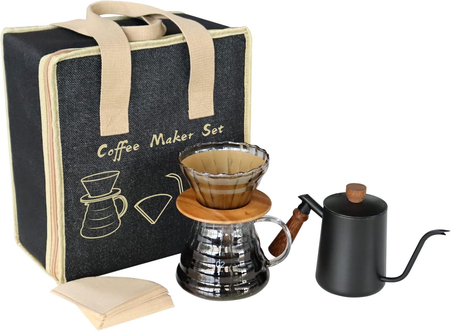 Amazon.com | WEEILYAM 9-Piece Travel Coffee Gift Set with Goose Neck ...