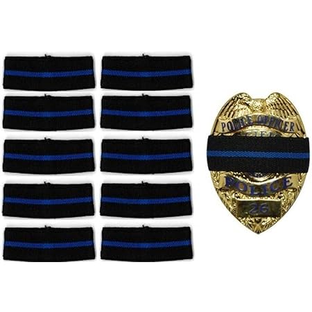 Amazon.com : 40 Pack 1/2" Police Mourning Band Stripe Police Officer ...