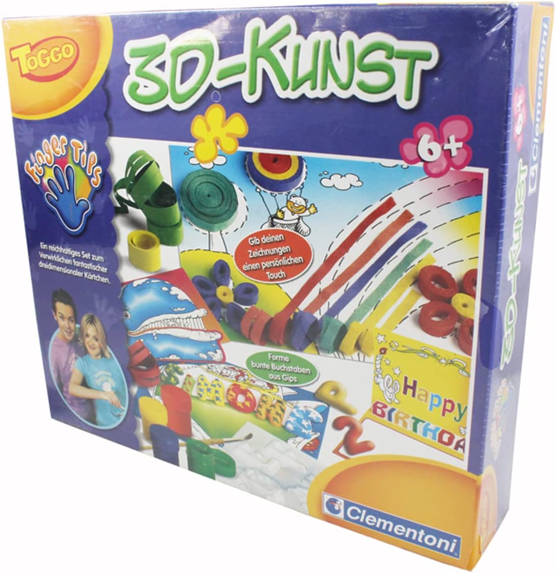 Clementoni Toggo Finger Tips 3D Kunst basteln Geburtstagskarten Karten ...