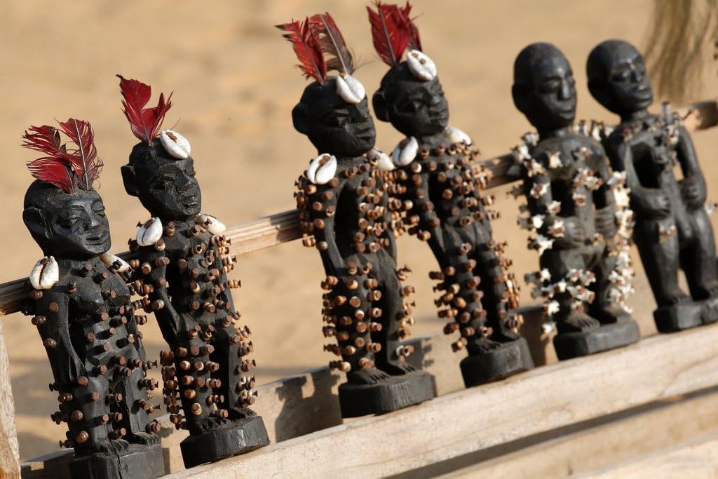 African Voodoo Dolls Nkisis Efigies Spirit Souls In A Row Photo ...
