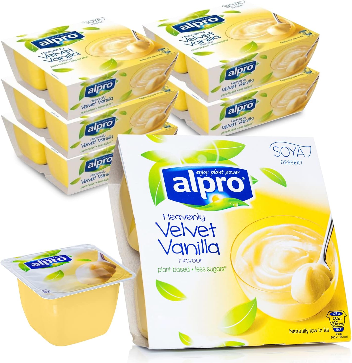 Alpro Vanila Dessert 4 x 125 g (Pack of 6) : Amazon.co.uk: Grocery