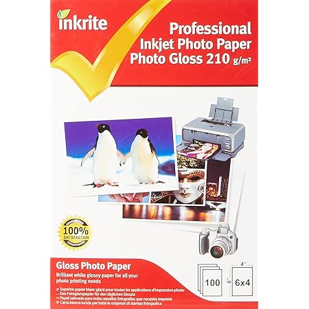 Kodak 6x4 " Photo Paper- A6 Gloss Paper For Inkjet Home Printing 4x6 ...