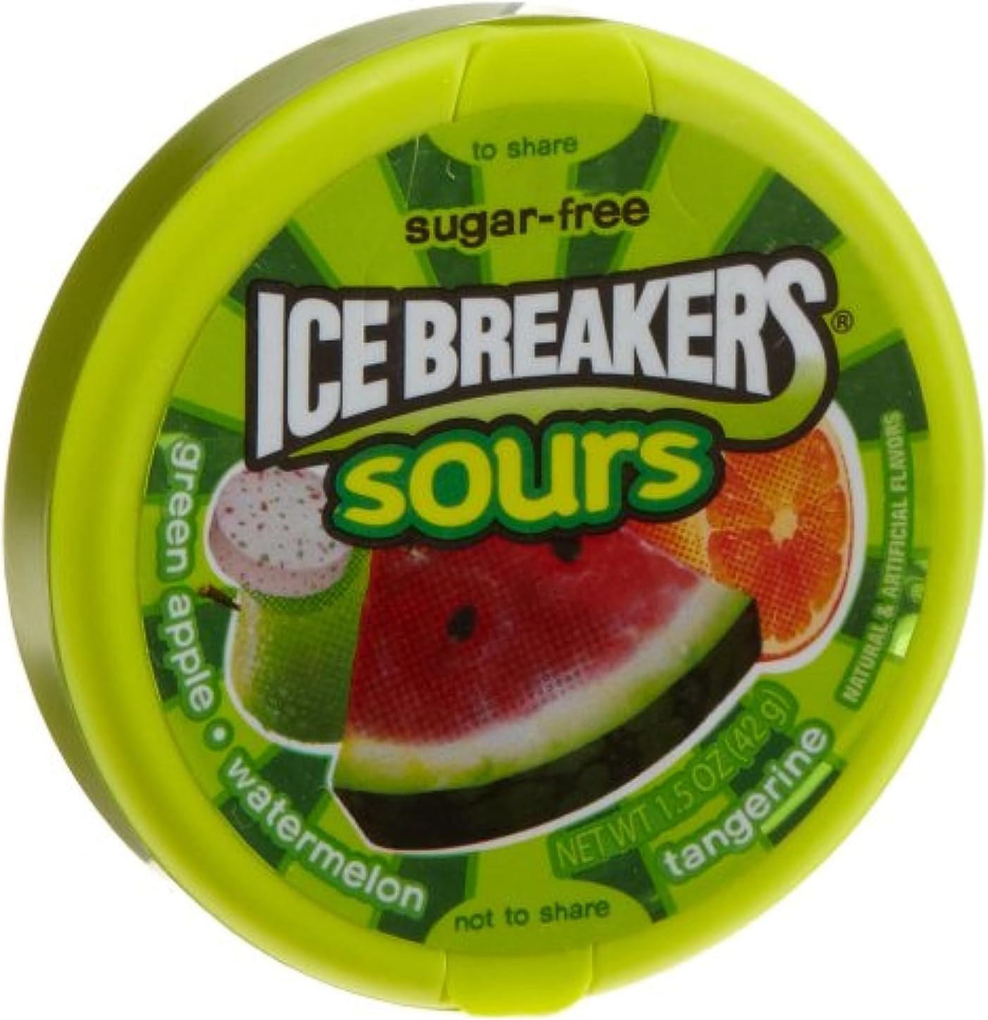 Ice Breakers Sours (Green Apple, Tangerine, Watermelon), 1.5-Ounce ...