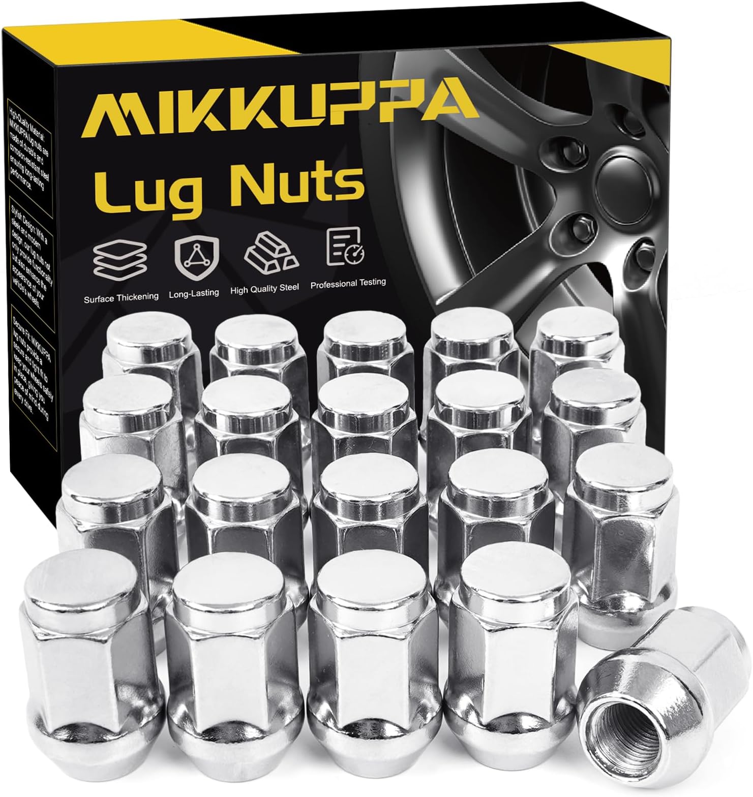 Amazon.com: Eisen 14x1.5 One-Piece Chrome OEM Factory Style Replacement ...