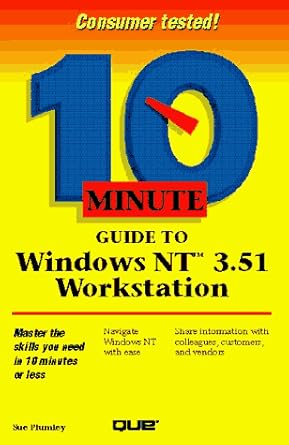 10 Minute Guide to Windows NT 3.51 Workstation: Buy Online at Best ...