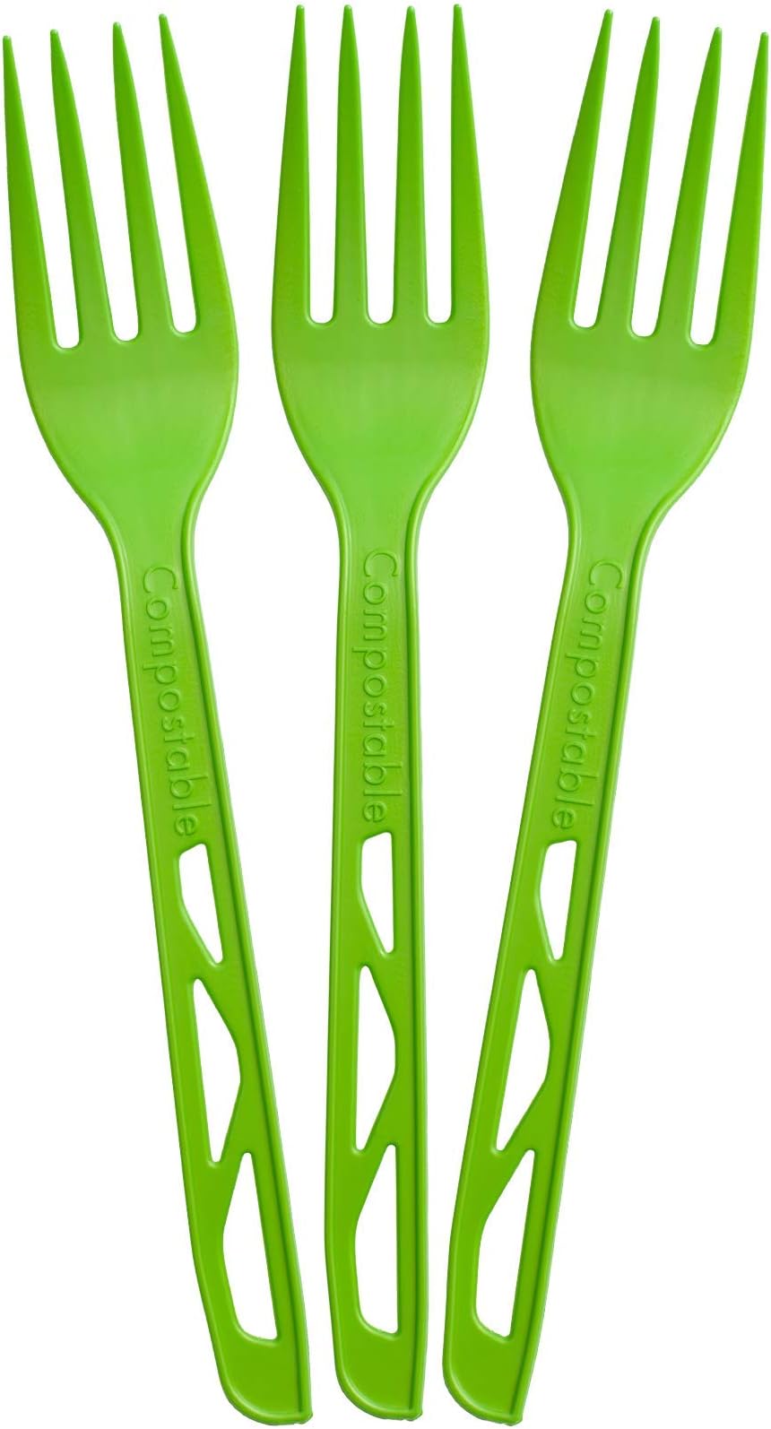 Amazon.com: GreenWorks Eco-friendly 6" Plant Starch Disposable Cutlery ...