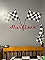 Amazon.com: Lovely Decals World LLC Custom Racing Name Wall Decal for ...