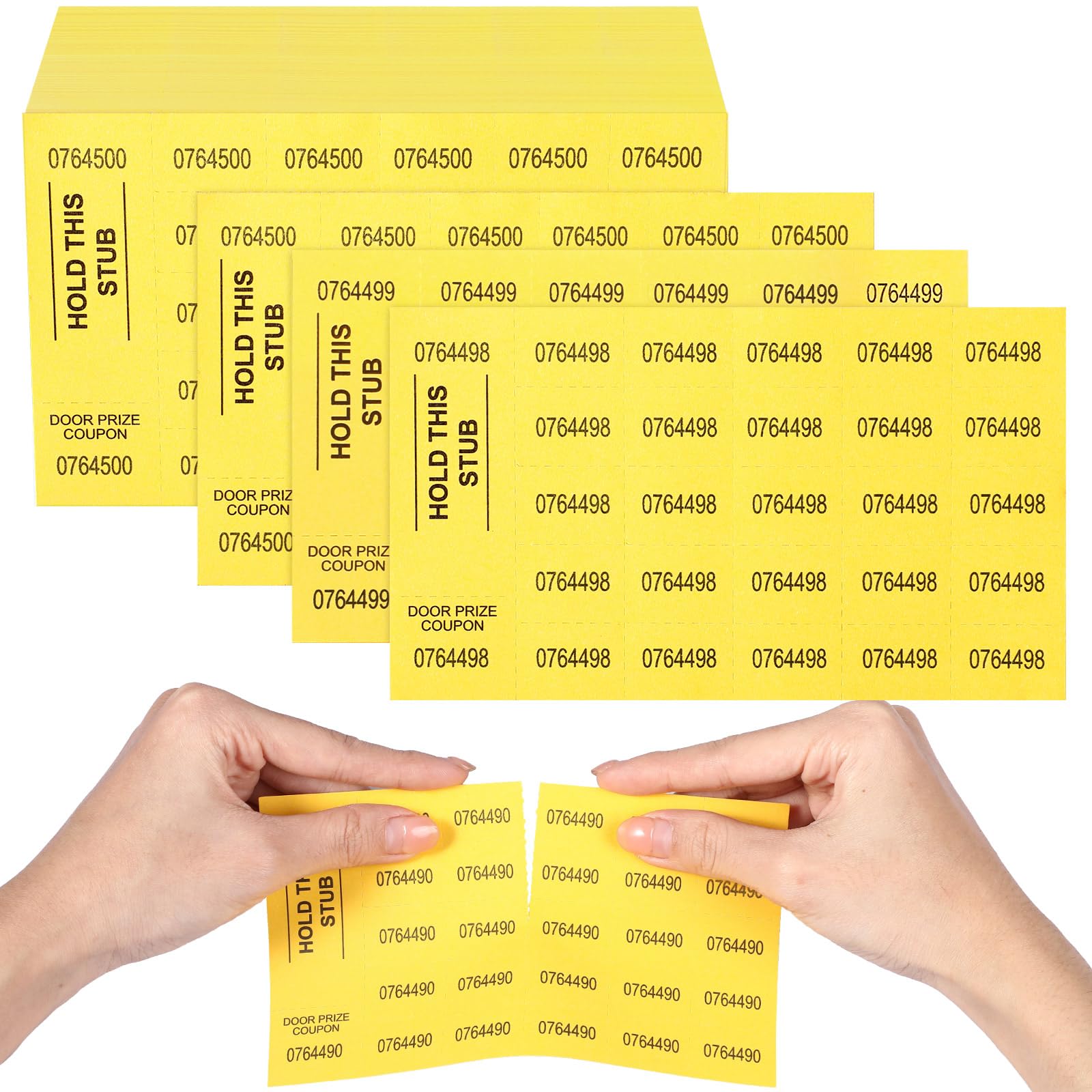 Amazon.com : Engrowtic 500 Sheets Auction Tickets Raffle Tickets Basket ...