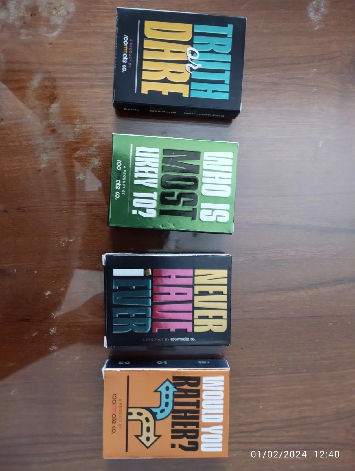 ROOMMATE COMPANY Card Game Combo-The Ultimate Party Game for Game Night ...