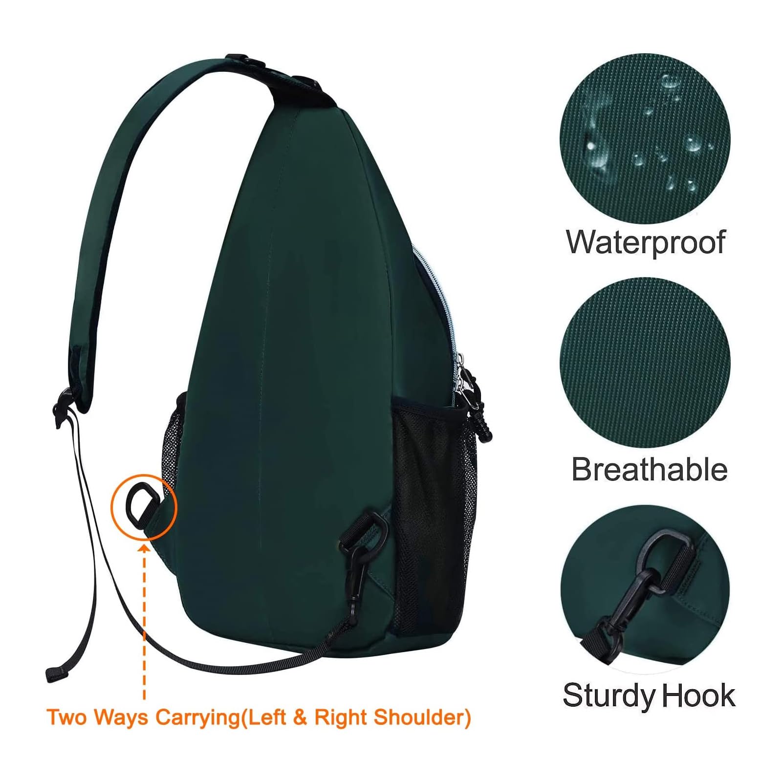 Snapklik.com : Sling Backpack, Multipurpose Crossbody Shoulder Bag ...