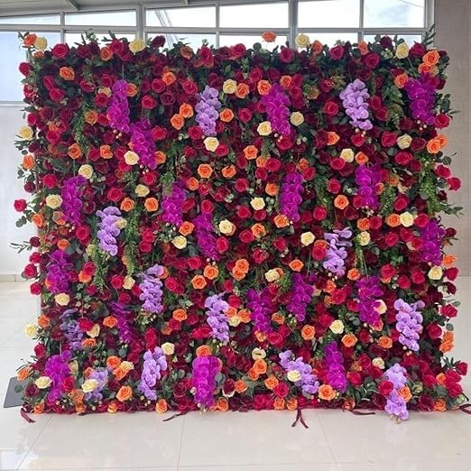 Amazon.com: DARZYS Flower Wall Panel, Flower Wall Backdrop, Cloth ...