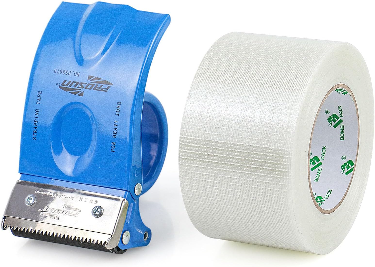 Amazon.com : BOMEI PACK Strapping Tape 3 Inch with Dispenser, Bi ...