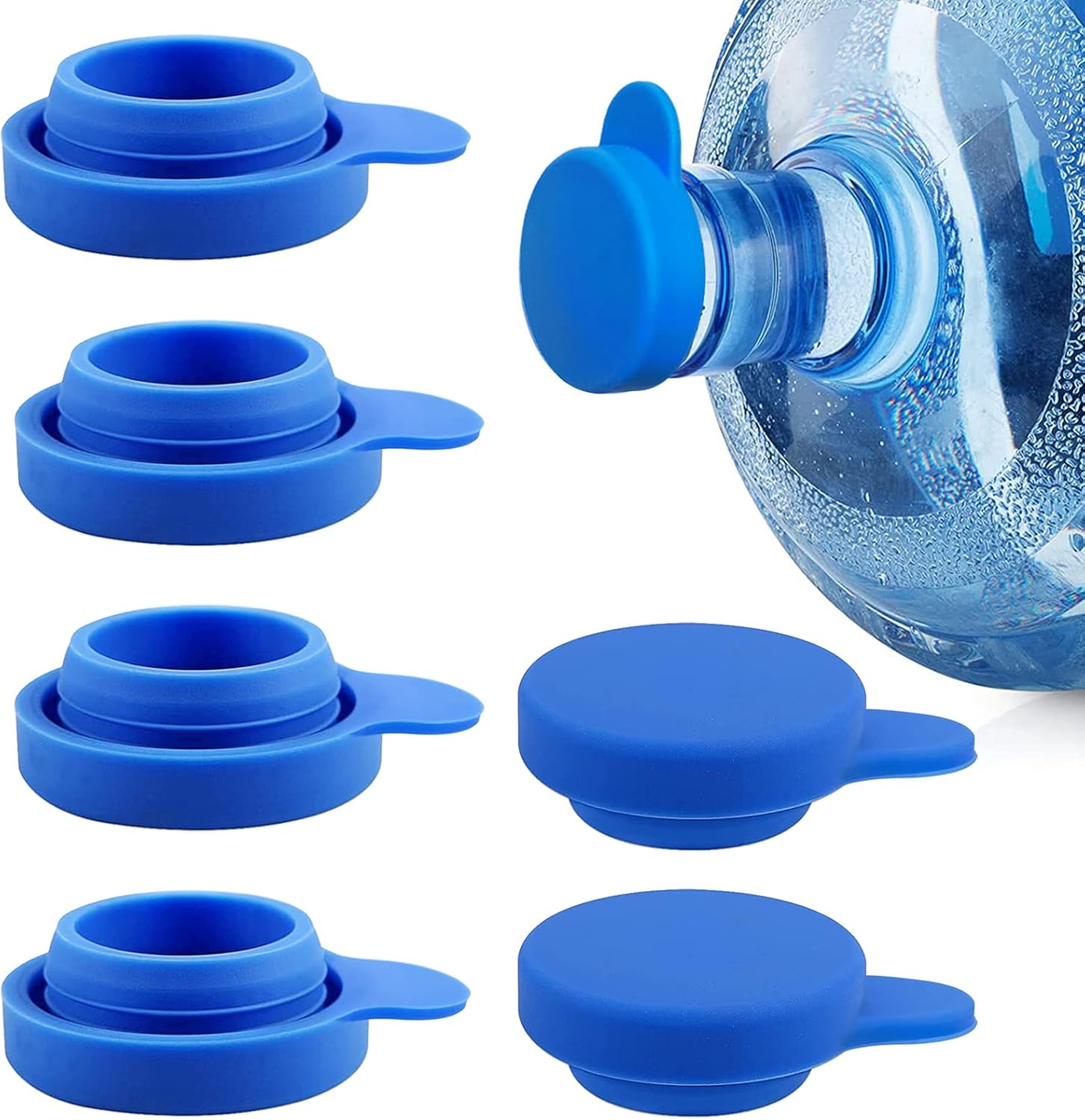 Amazon.com: HEATHE 6 Pack 5 Gallon Water Jug Cap,Leak Proof Water ...