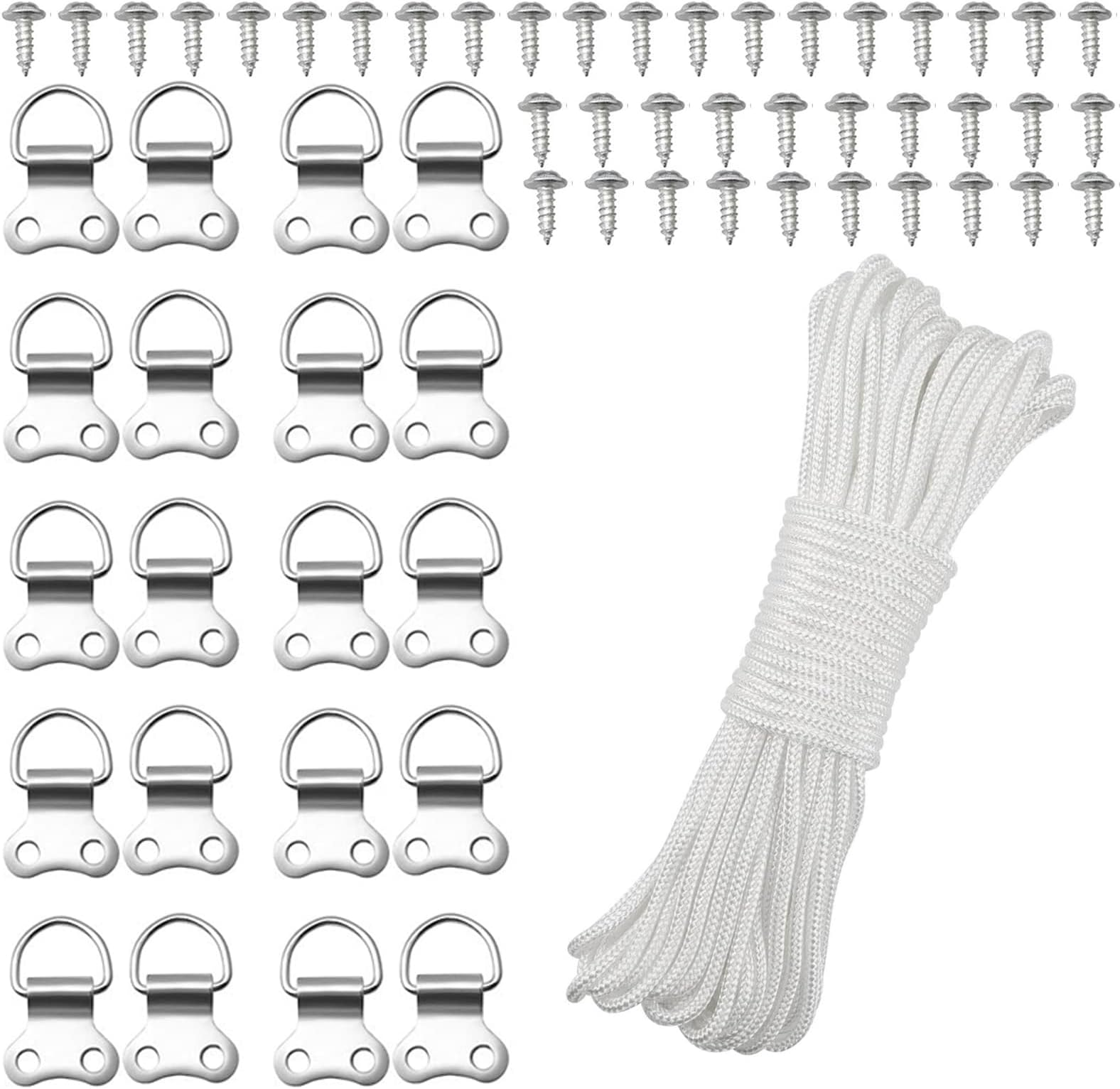 TUPARKA 15m*3mm Picture Wire Picture Hanging Cord White Nylon Picture ...