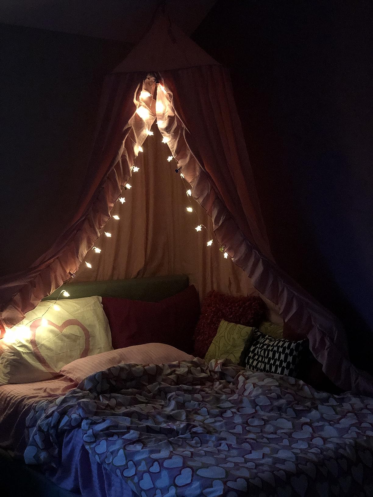 $8/mo - Finance Hommi Lovvi Kids Bed Canopy, Dreamy Frills Canopy for ...