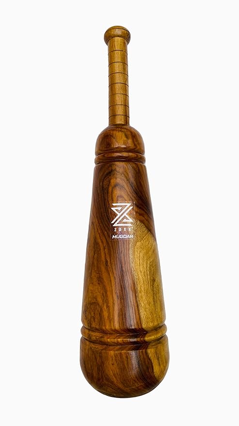 Buy zaxx 10kg Wooden Indian Vintage Mugdar, Clubs, Meel, Clubbell ...