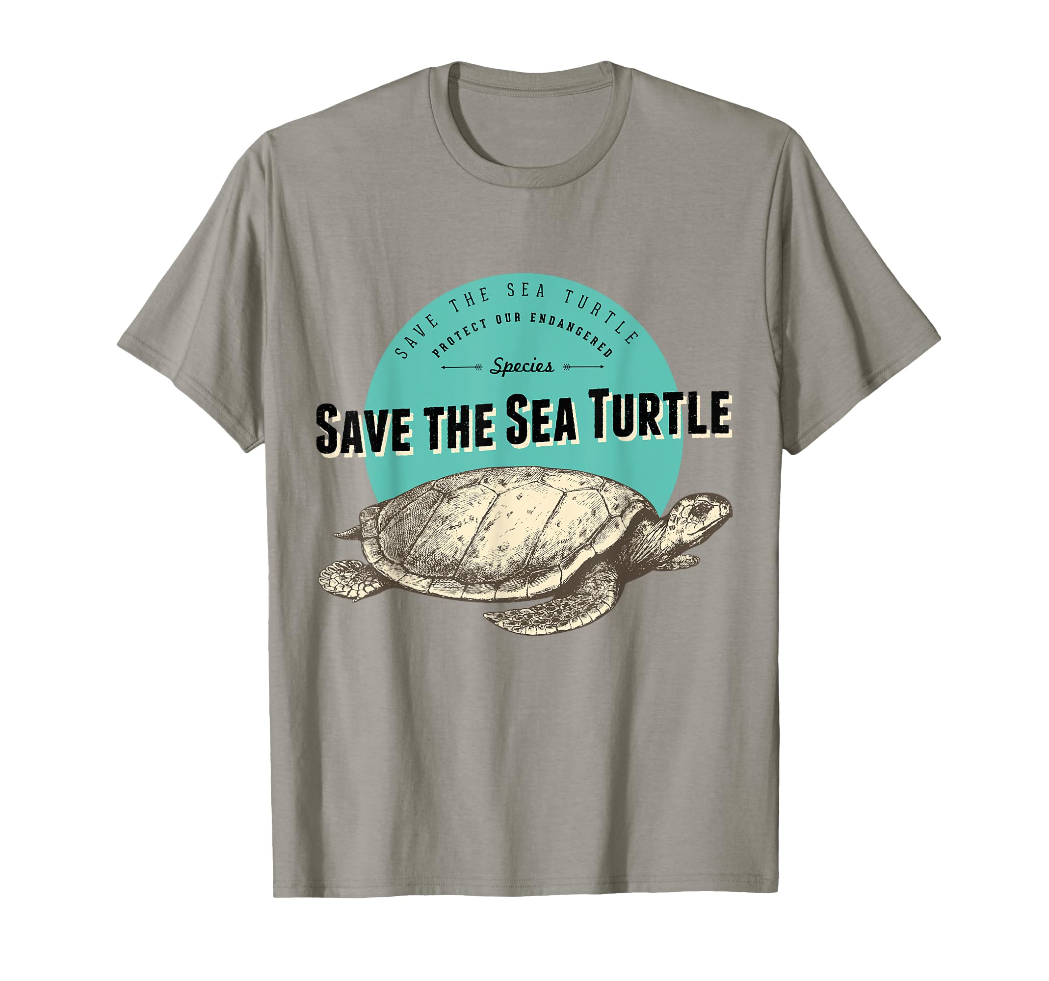 Amazon.com: Save the Sea Turtle T-Shirt - Endangered Species Tee T ...