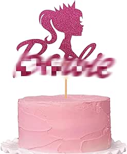 Amazon.com: Blopee Cake Topper, Pink Cake Decorations for Birthday ...