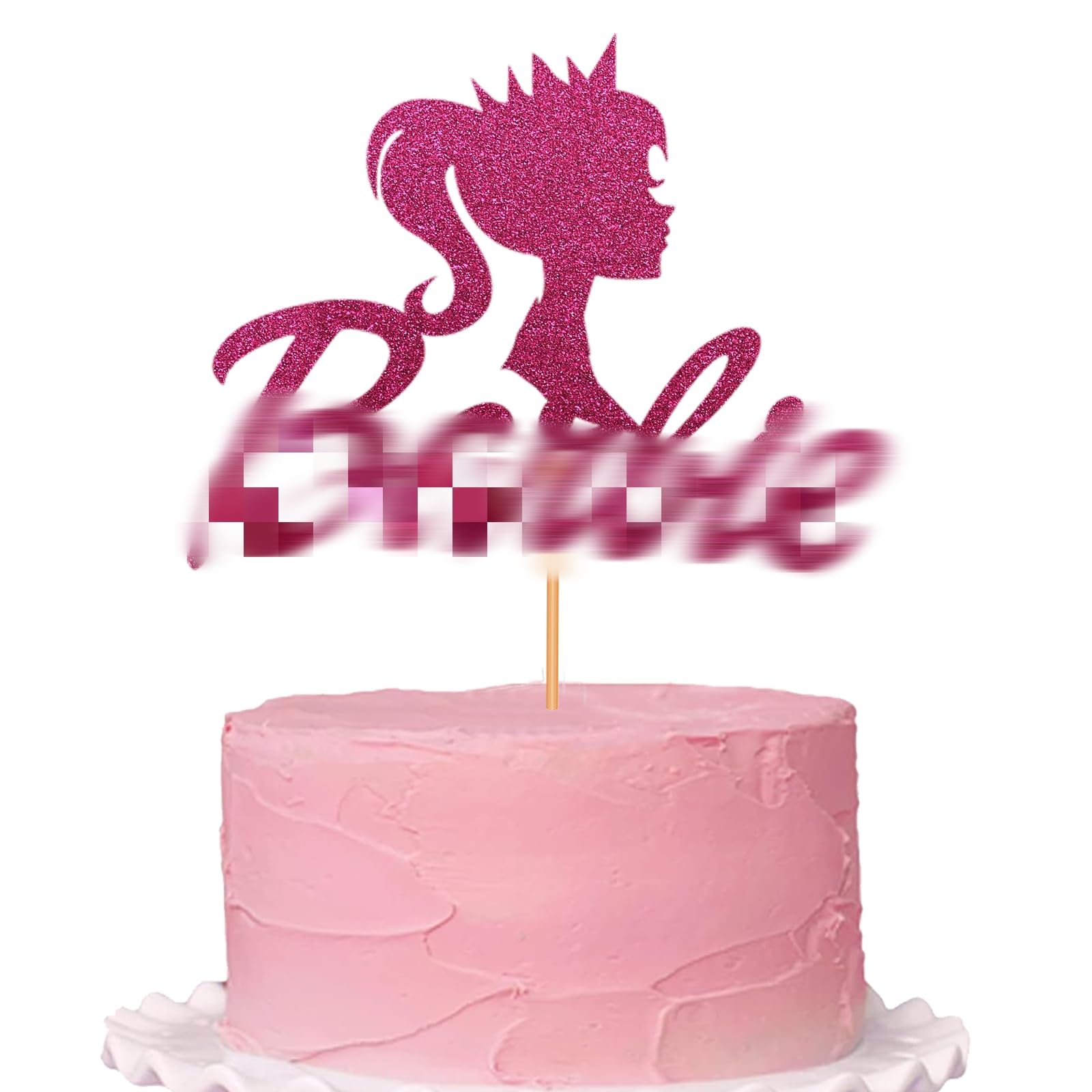 Blopee Cake Topper, Pink Cake Decorations for Birthday Party, Princess ...