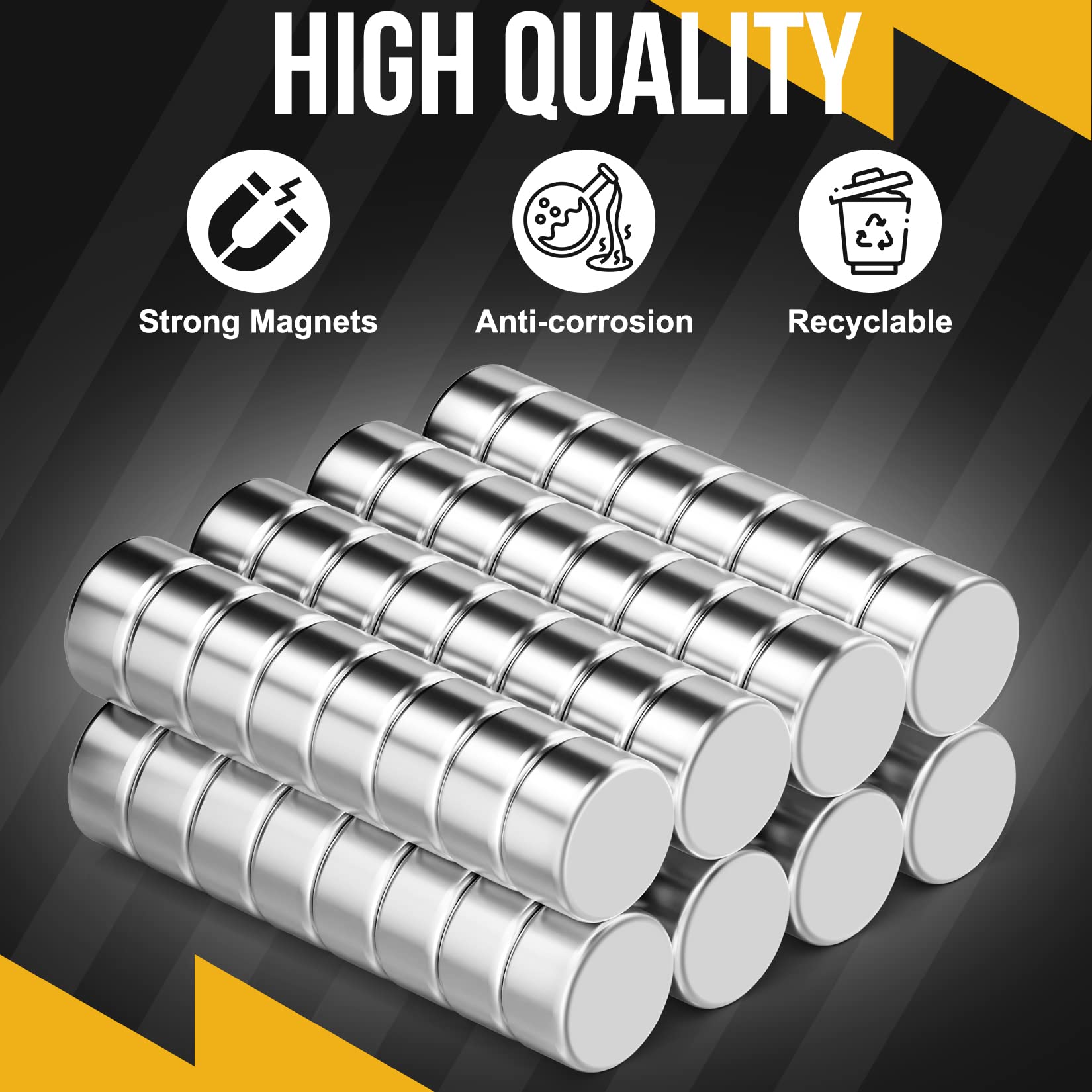 Snapklik.com : 60PCS Small Mini Magnets, 6x3mm Multi-Use Small ...