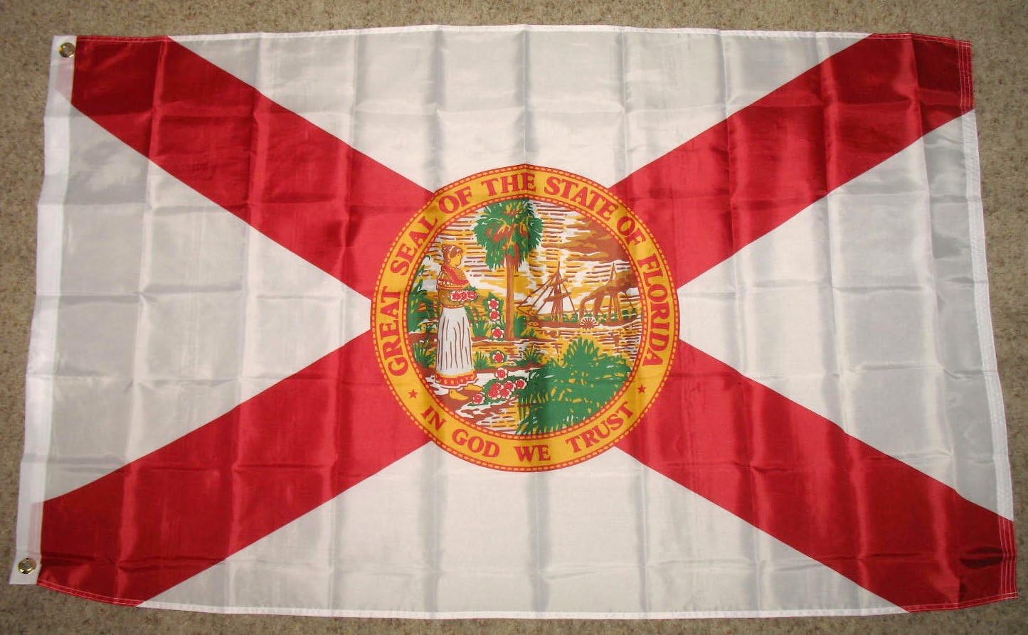 Amazon.com : Florida State Flag 3'x5' FL USA banner : Patio, Lawn & Garden